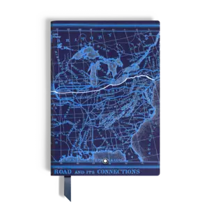 Montblanc Notebook Medium, Meisterstück Around The World In 80 Days Lined Pages - Blue