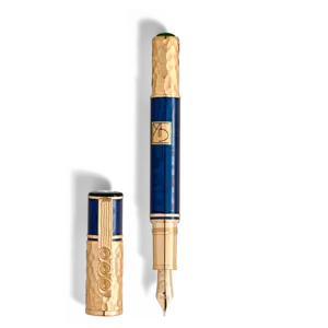 Montblanc Masters Of Art Homage To Gustav Klimt Limited Edition 4810 Fountain Pen - Blue