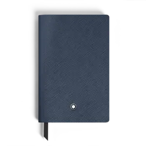 Montblanc Notebook Small, Saffiano Leather, Blank Pages - Blue