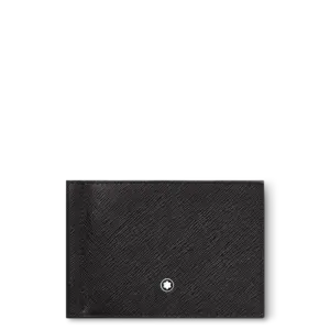 Montblanc Sartorial Wallet 6cc With Money Clip - Black