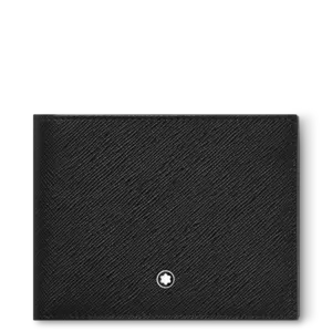 Montblanc Sartorial Wallet 6cc With 2 View Pockets - Black