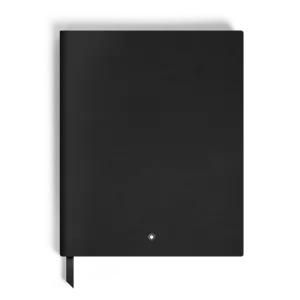 Montblanc Notebook Large, Leather Lined Pages - Black