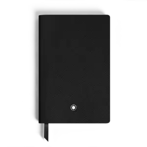 Montblanc Notebook Small, Leather Lined Pages - Black