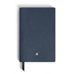 Montblanc Notebook Small, Leather Lined Pages - Blue