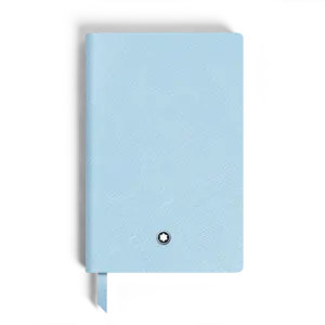 Montblanc Small Notebook In Sartorial Leather, Lined Pages - Blue