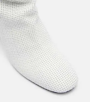 SOULIERS MARTINEZ Roberta Woven Leather Knee-high Boots