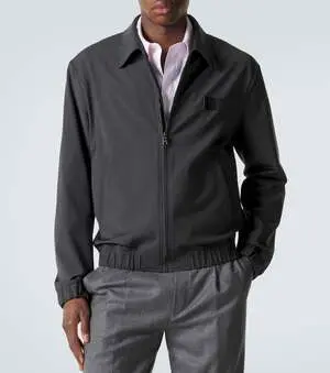 Dolce & Gabbana Wool-blend Blouson Jacket - Grey