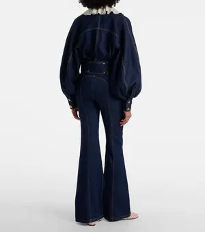 Zimmermann Luna Belted Flared Jeans
