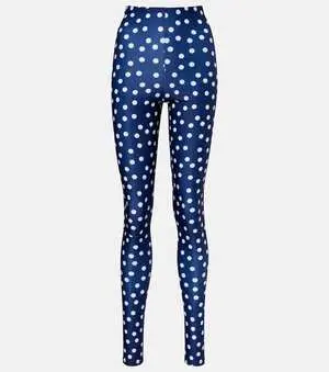 JEAN PAUL GAULTIER Polka Dot Jersey Leggings