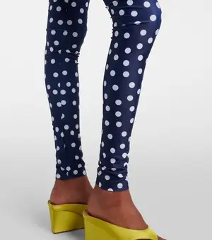 JEAN PAUL GAULTIER Polka Dot Jersey Leggings