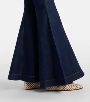 Zimmermann Luna Belted Flared Jeans