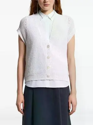 Peserico Button Embellished Knit Top