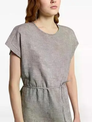 Peserico Tie-waist Dress - Neutrals