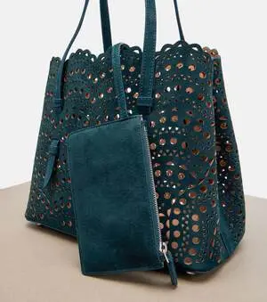 Alaïa Le Mina 25 Vienne Wave Tote Bag - Blue