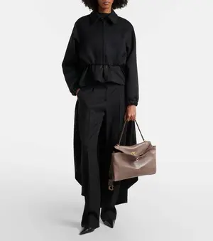 Balenciaga Rodeo Medium Leather Top-handle Bag - Grey