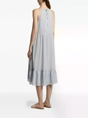 Peserico Ruffled-hem Halterneck Midi Dress