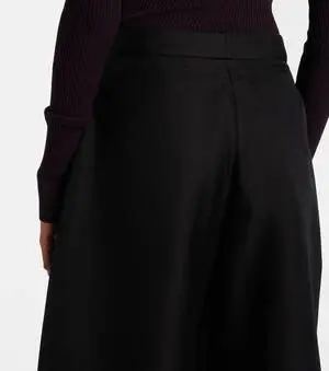Alaïa Wool And Silk Barrel-leg Trousers
