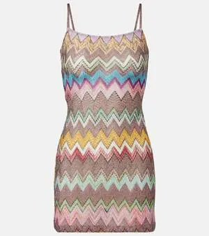 Missoni Zigzag Lame Minidress - Multicoloured