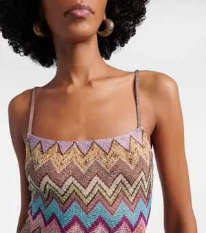 Missoni Zigzag Lame Minidress - Multicoloured