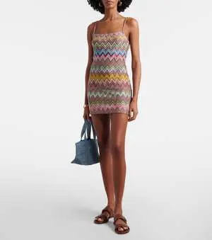 Missoni Zigzag Lame Minidress - Multicoloured