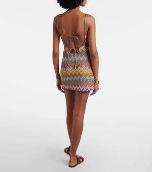 Missoni Zigzag Lame Minidress - Multicoloured