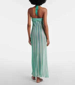 Missoni Striped Halterneck Maxi Dress