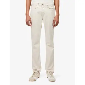 Paige Transcend Federal Slim Straight Jeans - Sea Shell