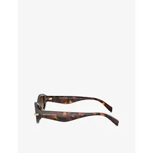 Michael Kors Wilmington Oval Sunglasses - Brown