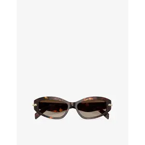 Michael Kors Wilmington Oval Sunglasses - Brown