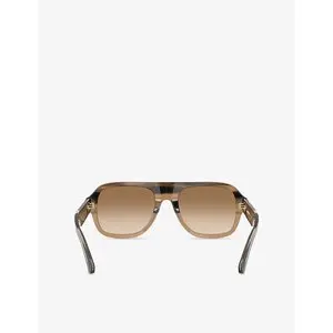Burberry Aviator-frame Sunglasses - Cream