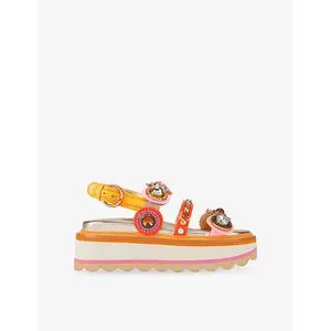 Kurt Geiger Octavia Leather Platform Sandals Other