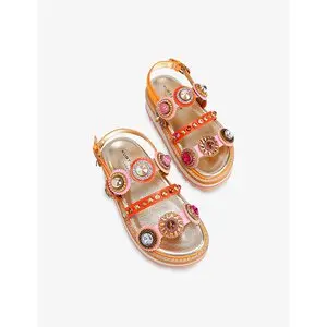 Kurt Geiger Octavia Leather Platform Sandals - Other