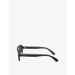 Giorgio Armani Ar8247 Irregular-frame Sunglasses - Black