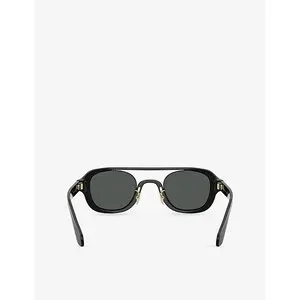 Giorgio Armani Ar8247 Irregular-frame Sunglasses - Black
