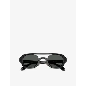 Giorgio Armani Ar8247 Irregular-frame Sunglasses - Black