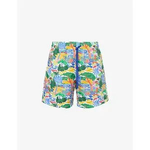 Vilebrequin Moorea Printed Swim Shorts Blanc