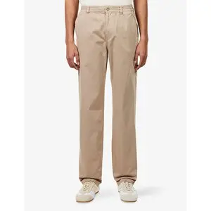 Paige Cotton Regular Fit Trousers - Khaki