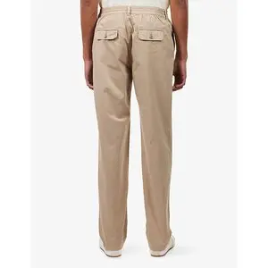 Paige Cotton Regular Fit Trousers - Khaki