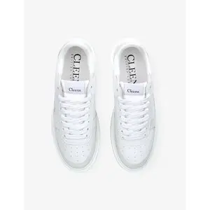 CLEENS Court Leather And Suede Trainers - White/comb