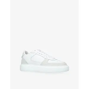CLEENS Court Leather And Suede Trainers - White/comb