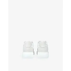 CLEENS Court Leather And Suede Trainers - White/comb