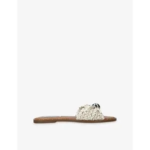 Steve Madden Dipsy Woven Sandals - Cream