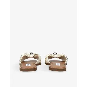 Steve Madden Dipsy Woven Sandals - Cream