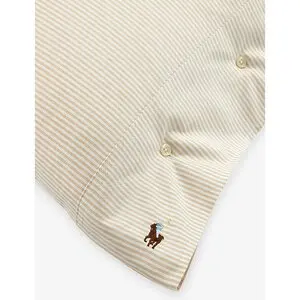 Ralph Lauren Polo Player Set Of Two Cotton Pillowcases - Linen