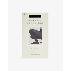 Swedish Stockings Zoe Ribbed Stretch-cotton Tights - Black