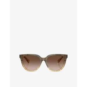 Burberry Round-frame Acetate Sunglasses - Brown