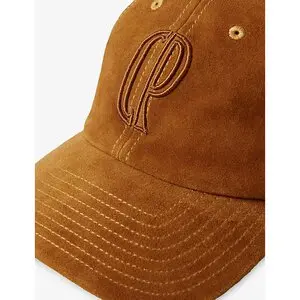 Claudie Pierlot Brand-embroidered Suede Cap - Brown
