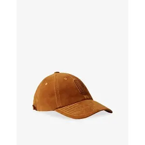 Claudie Pierlot Brand-embroidered Suede Cap - Brown