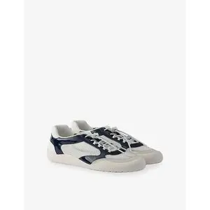Prada Speedrock Leather And Mesh Trainers - Blue