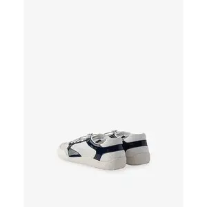 Prada Speedrock Leather And Mesh Trainers - Blue